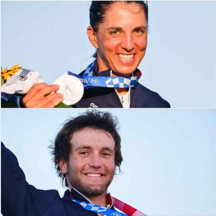 Voiles argentées pour Charline Picon et Thomas Goyard